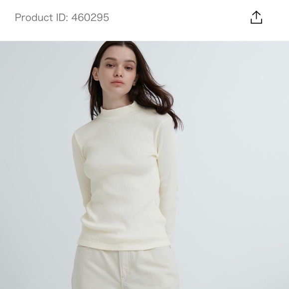 Uniqlo | Tops | Nwt Uniqlo Ribbed High Neck Longsleeve Tshirt | Poshmark